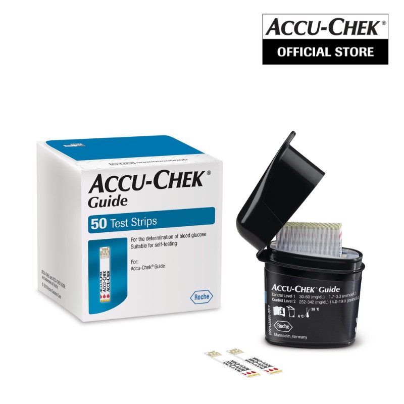 Accu-Chek Guide Test Strips (50's) [Expiry Date 2026-12-18] | Shopee ...