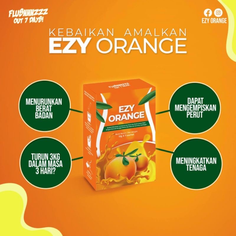 EZY ORANGE 🔥 🎁 FREE RANDOM SHAKER🎁 FREE GIFT | Shopee Malaysia