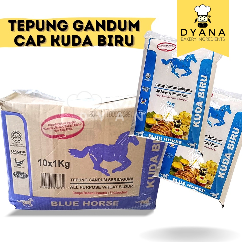 Tepung Gandum Cap Kuda Biru 1kg | Carton | Shopee Malaysia
