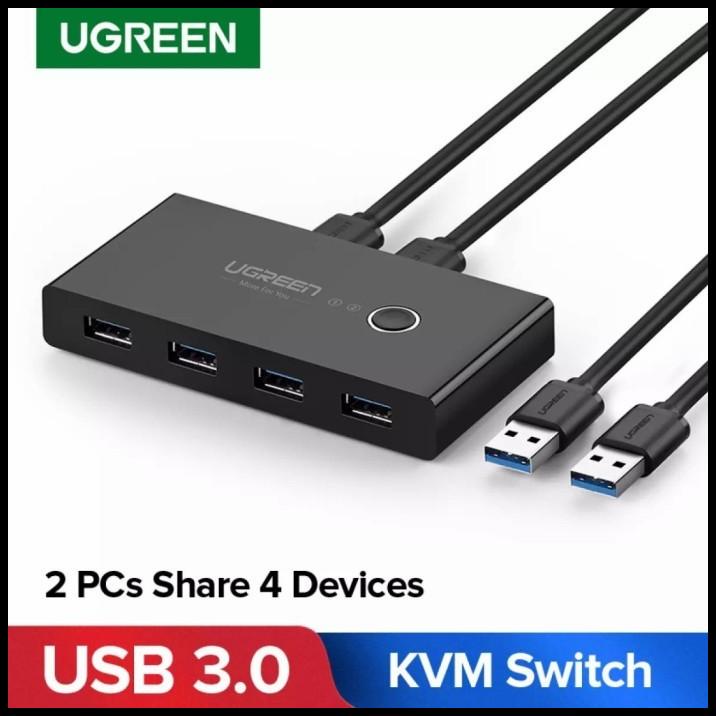 Ugreen Usb Switch Selector 4 Usb Share 4 Port Kvm Hub For 2 Pc Laptop ...