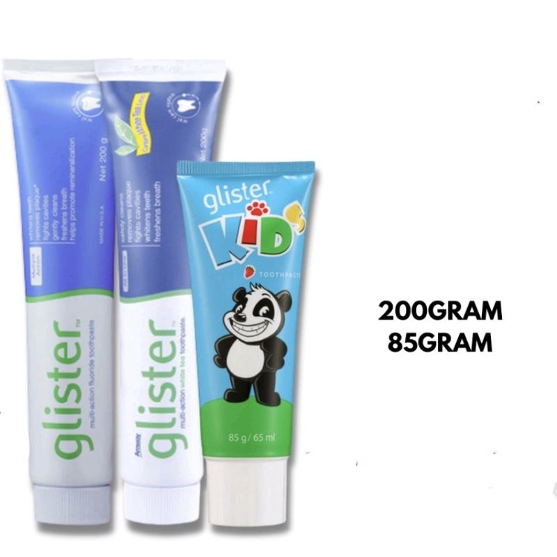 GLISTER Multi-Action Fluoride / White Tea Toothpaste - 85g/200g | Shopee Malaysia