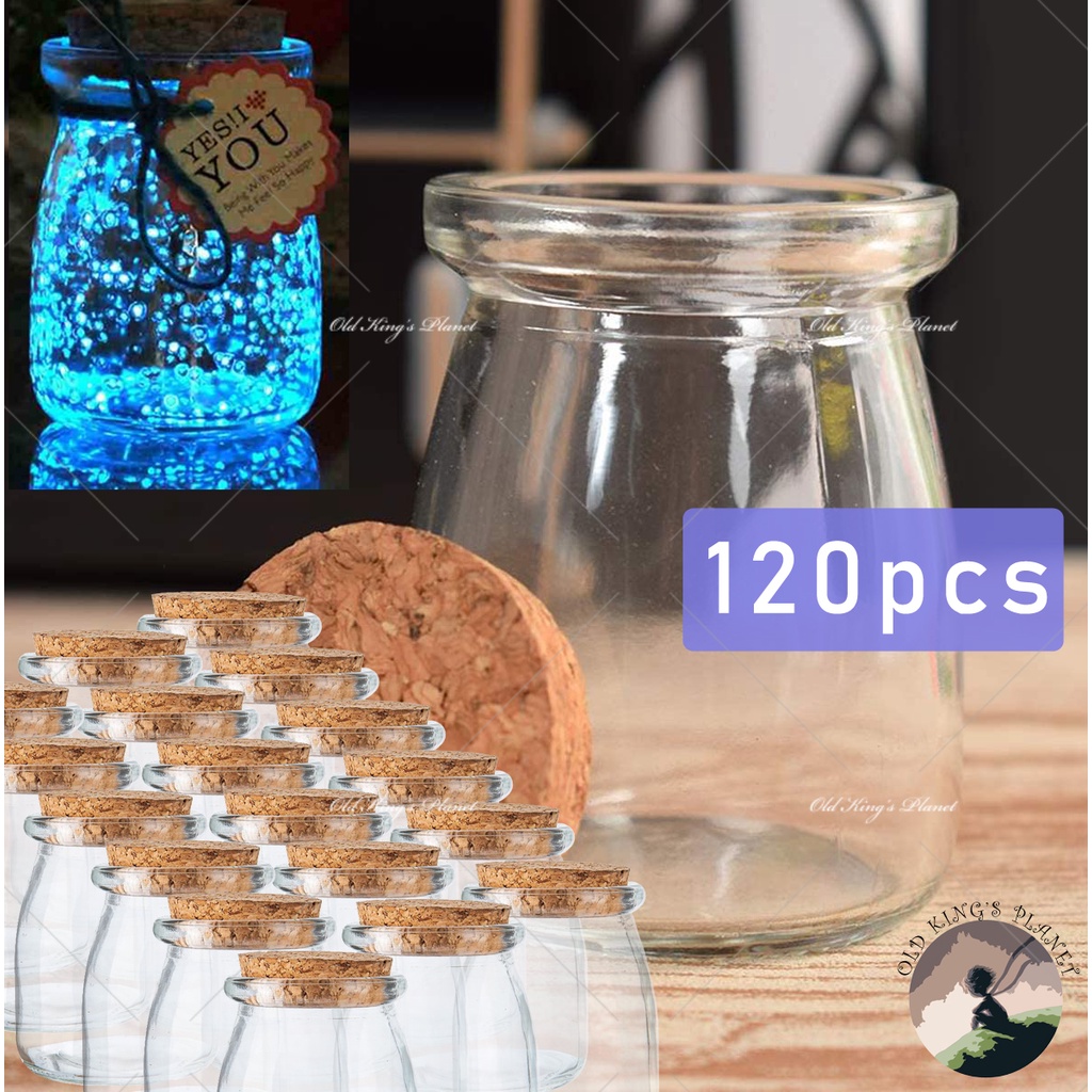 small pudding glass 120pcs Carton bottle Mini Yogurt Jars Glass 小布丁玻璃瓶 ...