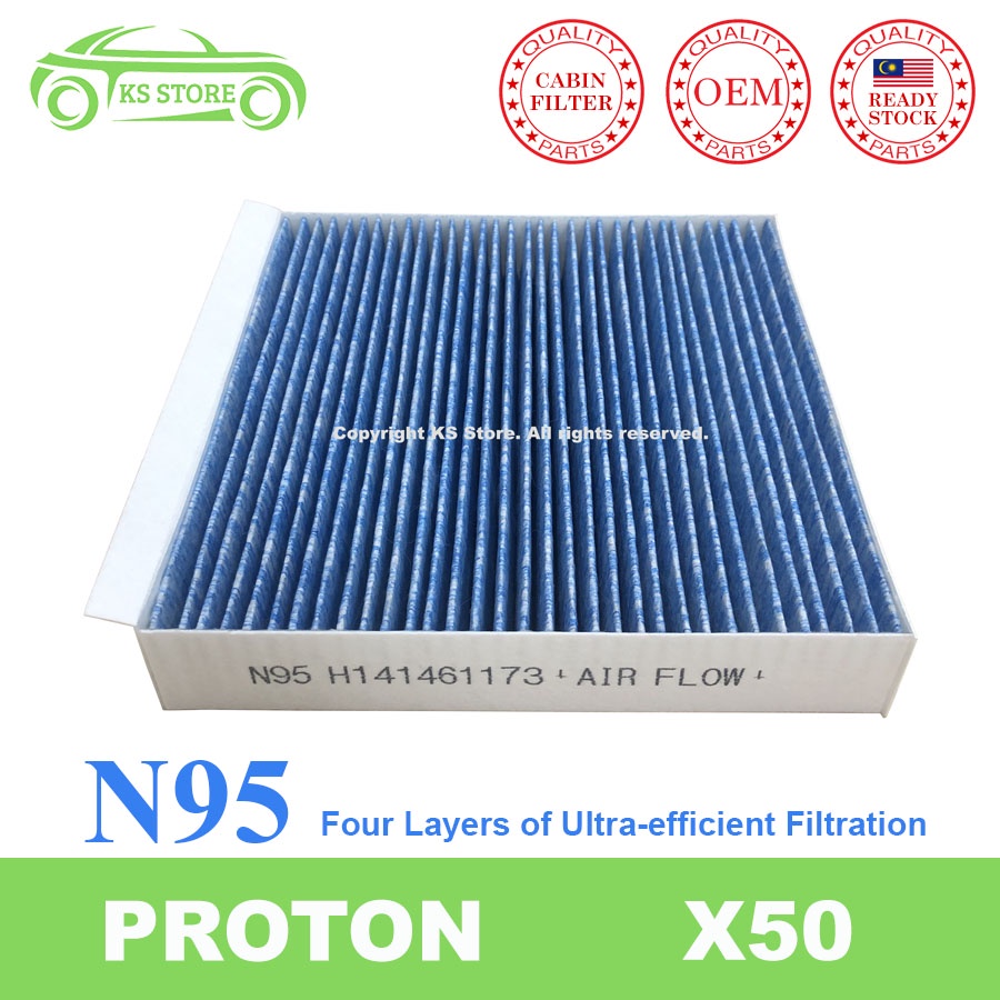N95 PM 2.5 Cabin Filter Proton X50 OE H141461173 | Shopee Malaysia
