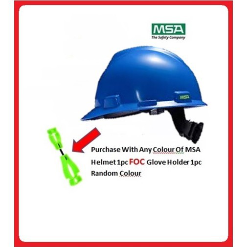 Ready stock MSA V Gard Safety Helmet With Fas Trac Suspension and Zebra ...