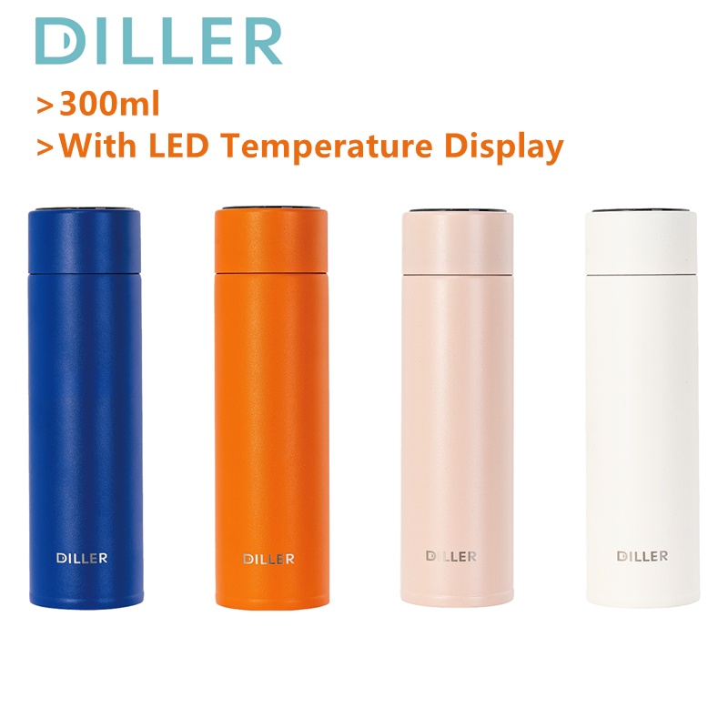 Diller Stainless Steel Vacuum Thermos Flask Insulated Water Bottle ...
