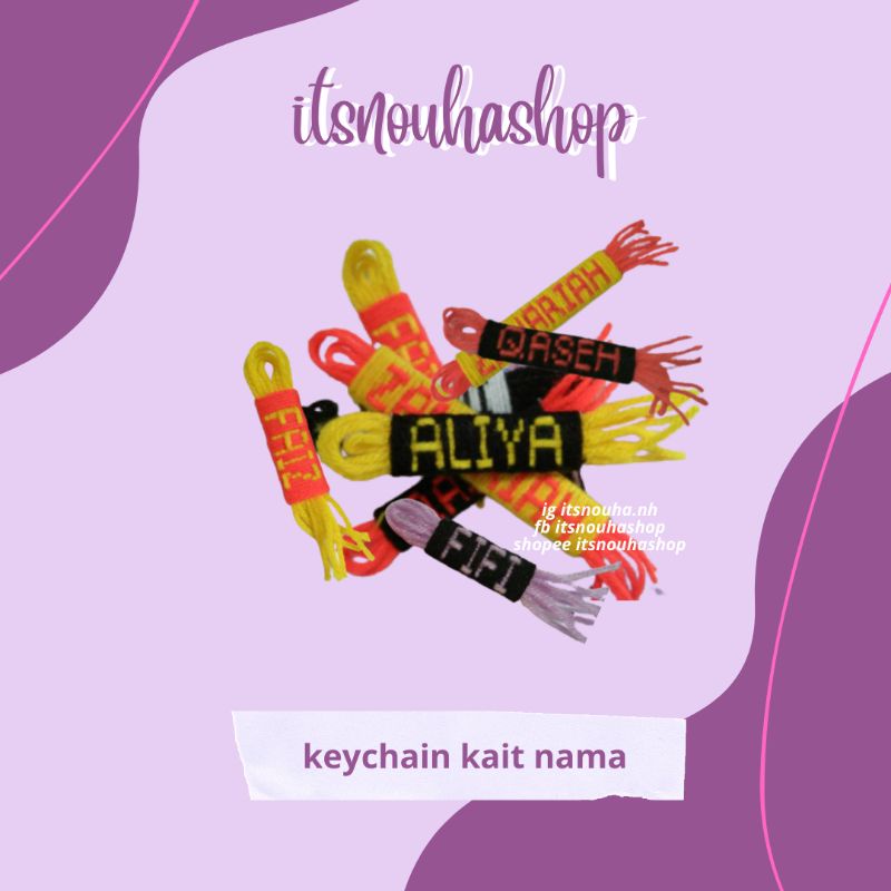 KEYCHAIN KAIT NAMA / KEYCHAIN GIFT | Shopee Malaysia