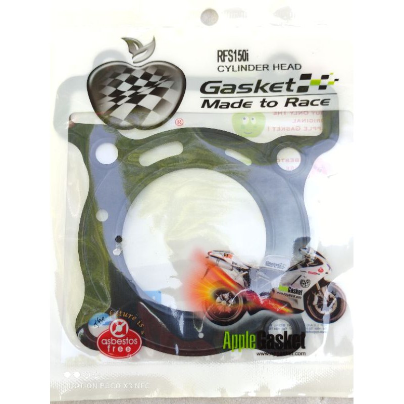 BENELLI RFS 150I/BENELLI 150S CYLINDER HEAD GASKET STANDARD SAIZ 57MM ...