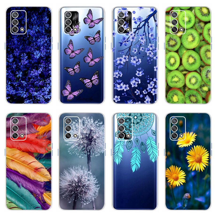 OPPO A74 Case Oppo A95 Casing Clear Printed Back Cover OPPO A74 A54 4G ...