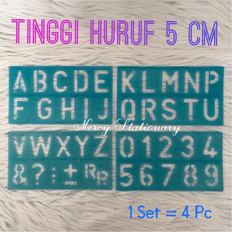 Letter & Number Ruler Templates ABC Lettering Stencil set Mall Mall ...