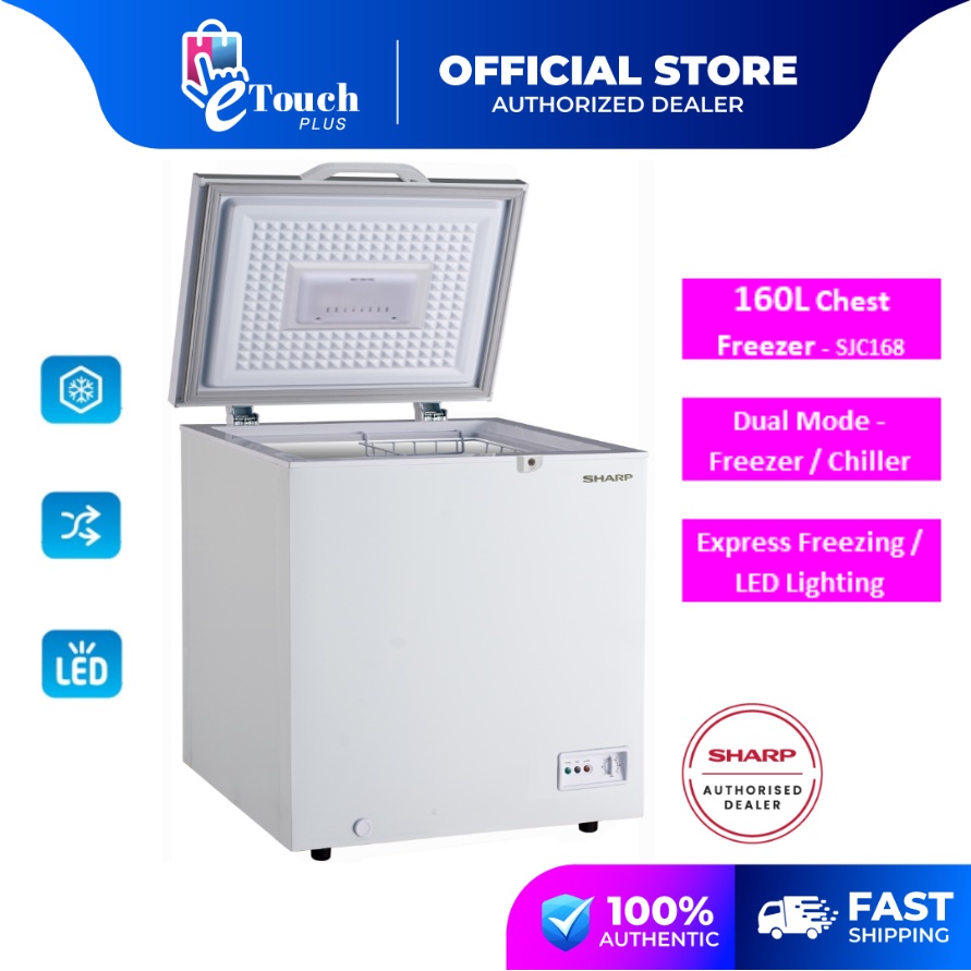 Sharp (160 L) Dual Function Chest Freezer - Fridge And Freezing SJC168 ...