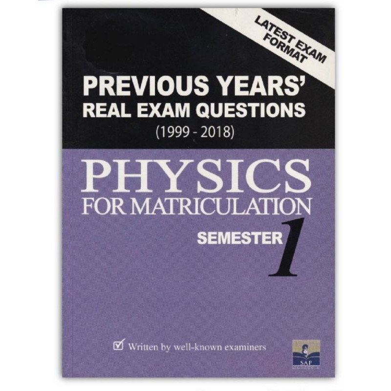 Matriculation Past Year Chemistry/Physics ( Previous Years Real Exam ...