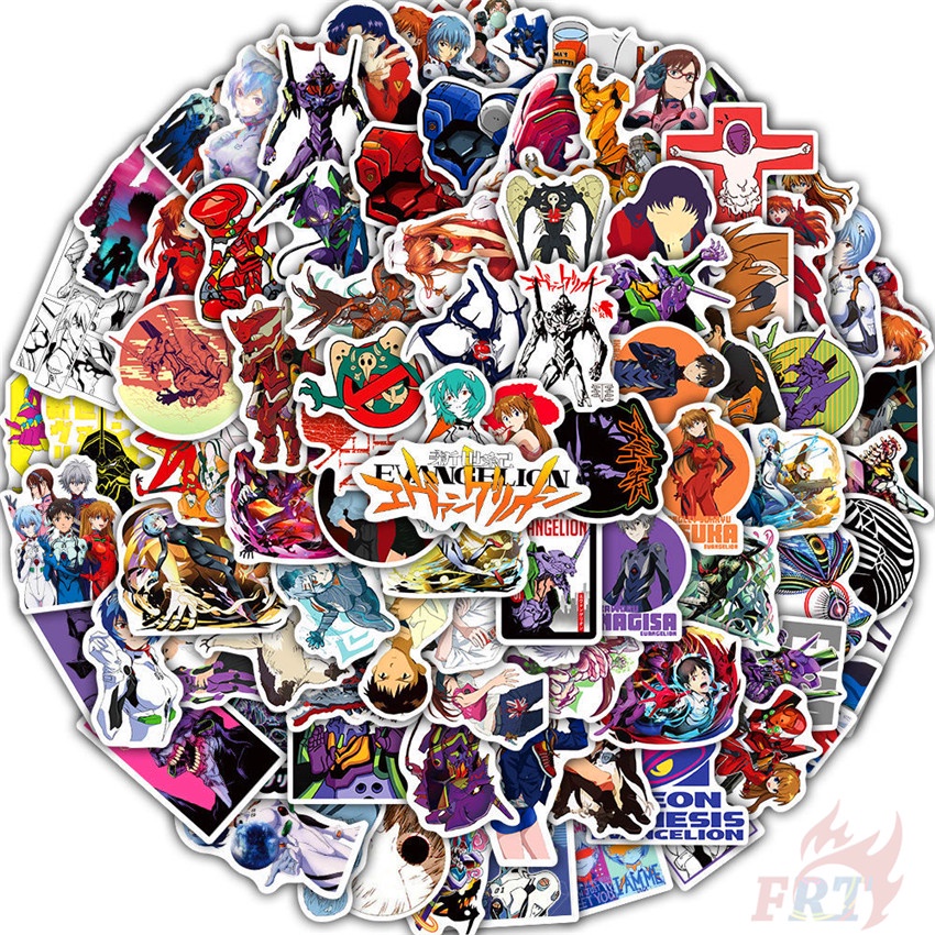 100Pcs/Set NEON GENESIS EVANGELION Series A - Anime EVA Ayanami Rei ...