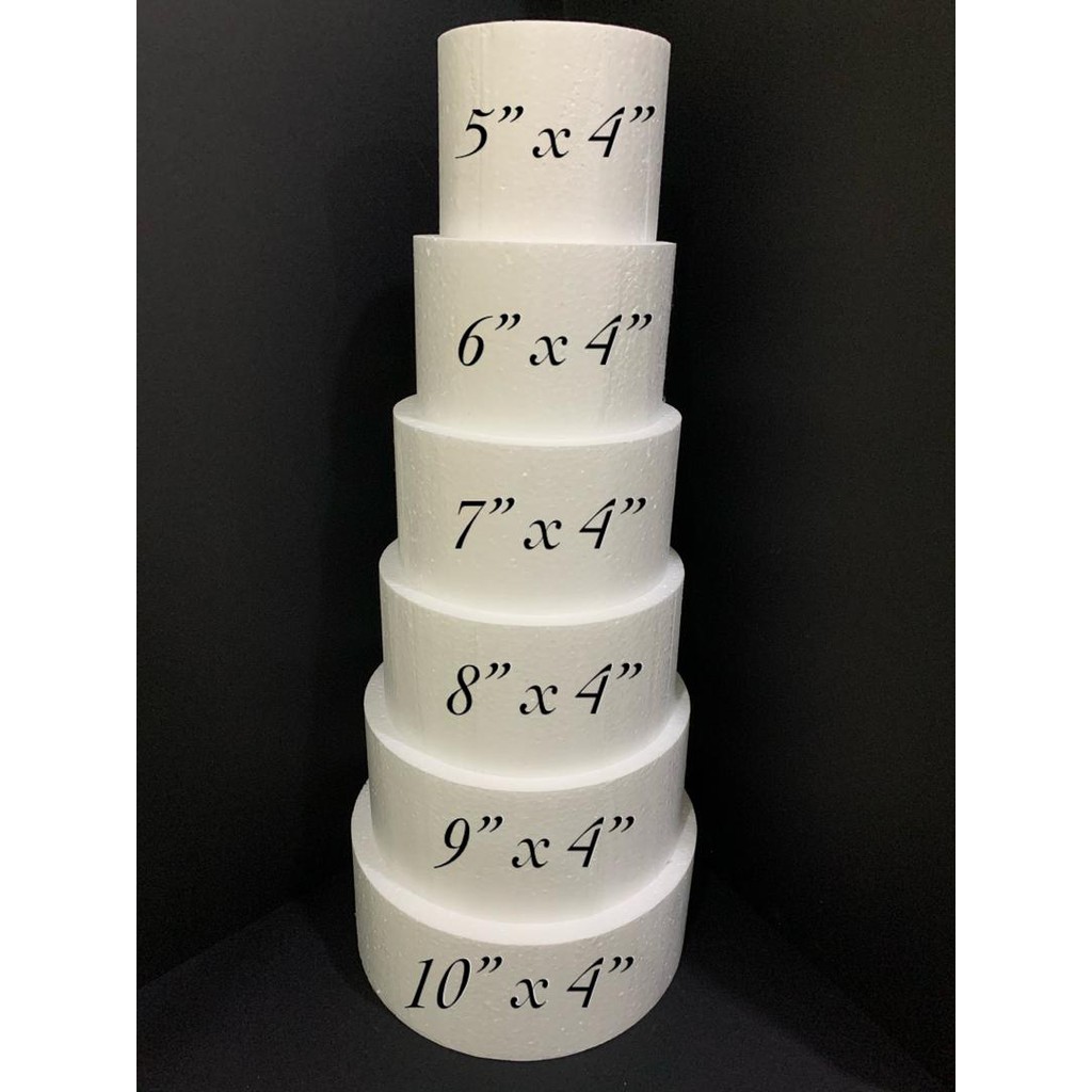 (READY STOCK) Styrofoam Polystyrene Round Dummy Cake | Shopee Malaysia