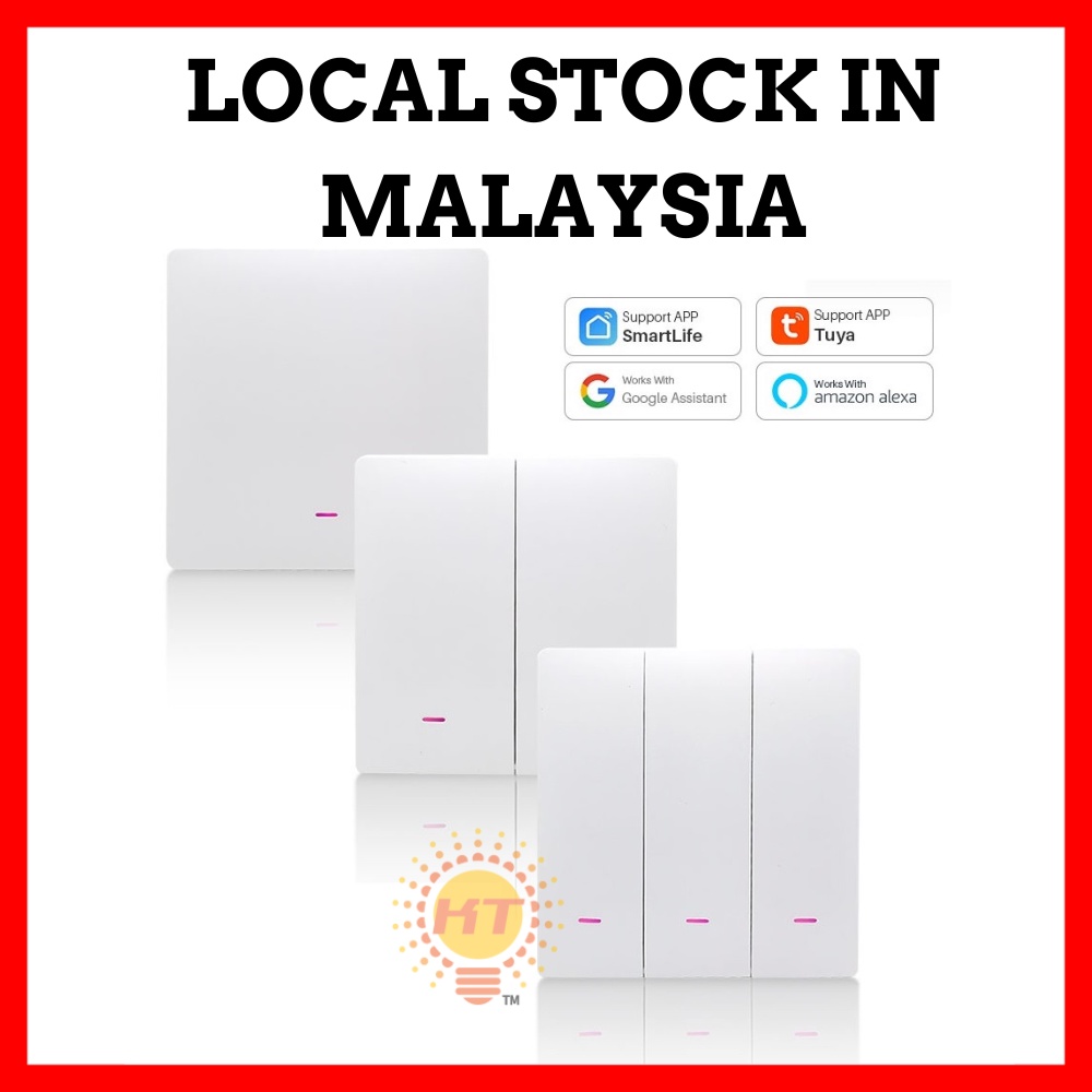 Smart Life mechanical smart WIFI White wall switch (No neutral version ...