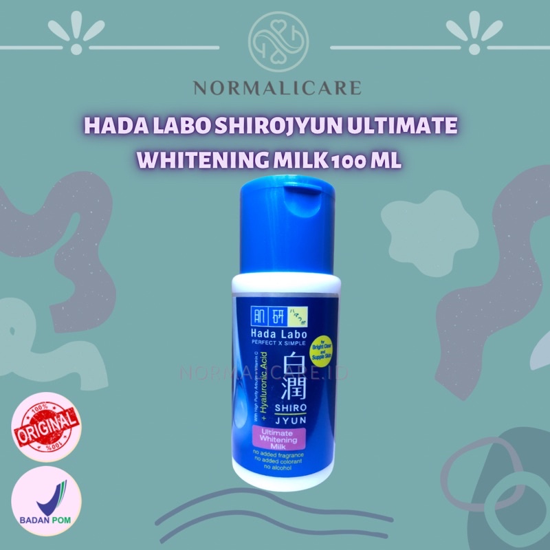 Hada LABO SHIROJYUN Ultimate Whitening MILK 100ml ORI 100% Moisturizer ...