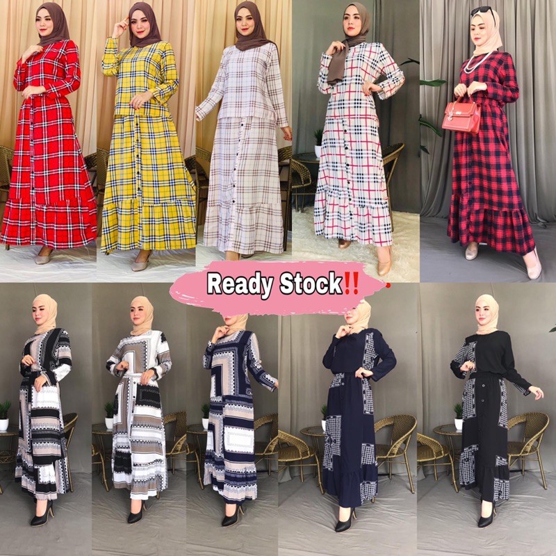 💥 SET SKIRT BUTANG ROPOL VIRAL 💥 SETWEAR SKIRT BUTANG ROPOL, SET KURUNG ...