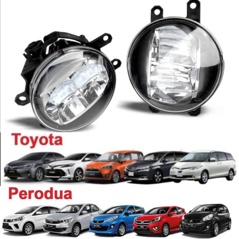 TOYOTA produa LED FOG LAMP Estima,Vellfire,Camry,Altis,Vios,Yaris,Hilux LEXUS myvi alza aruz ...