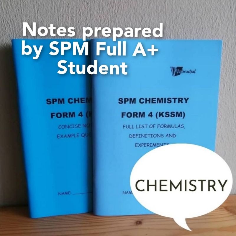 A+ SPM KSSM 2025 Chemistry Notes Definitions Experiments Form 4 and 5 ...