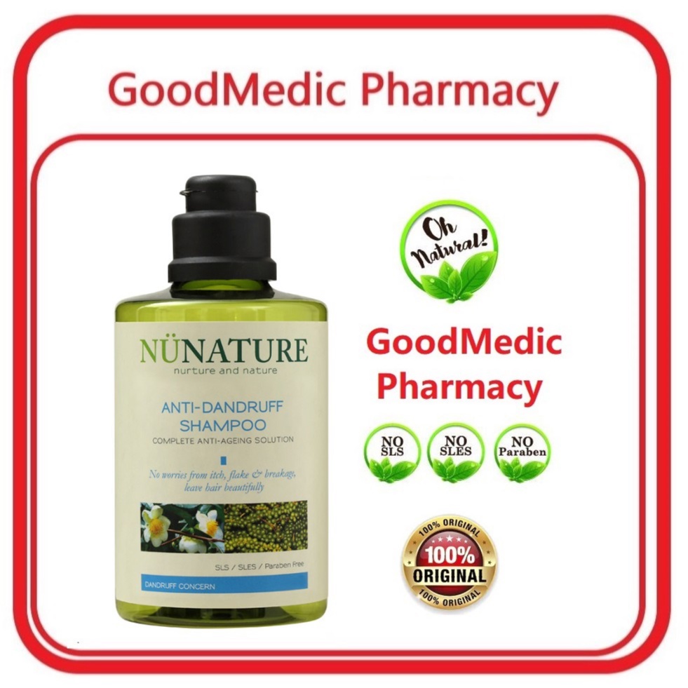 Nunature Anti-dandruff Shampoo (NU Nature Shampoo for all hair type ...