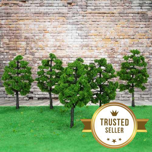 10 Pieces Plastic Model Trees Architectural Model Railroad Layout ...