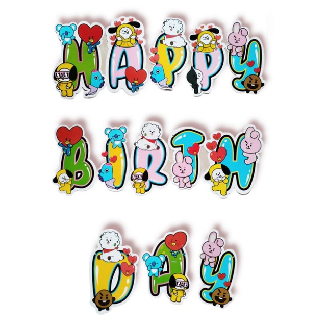 Banner flag bunting flag garland flag birthday happy birthday character ...