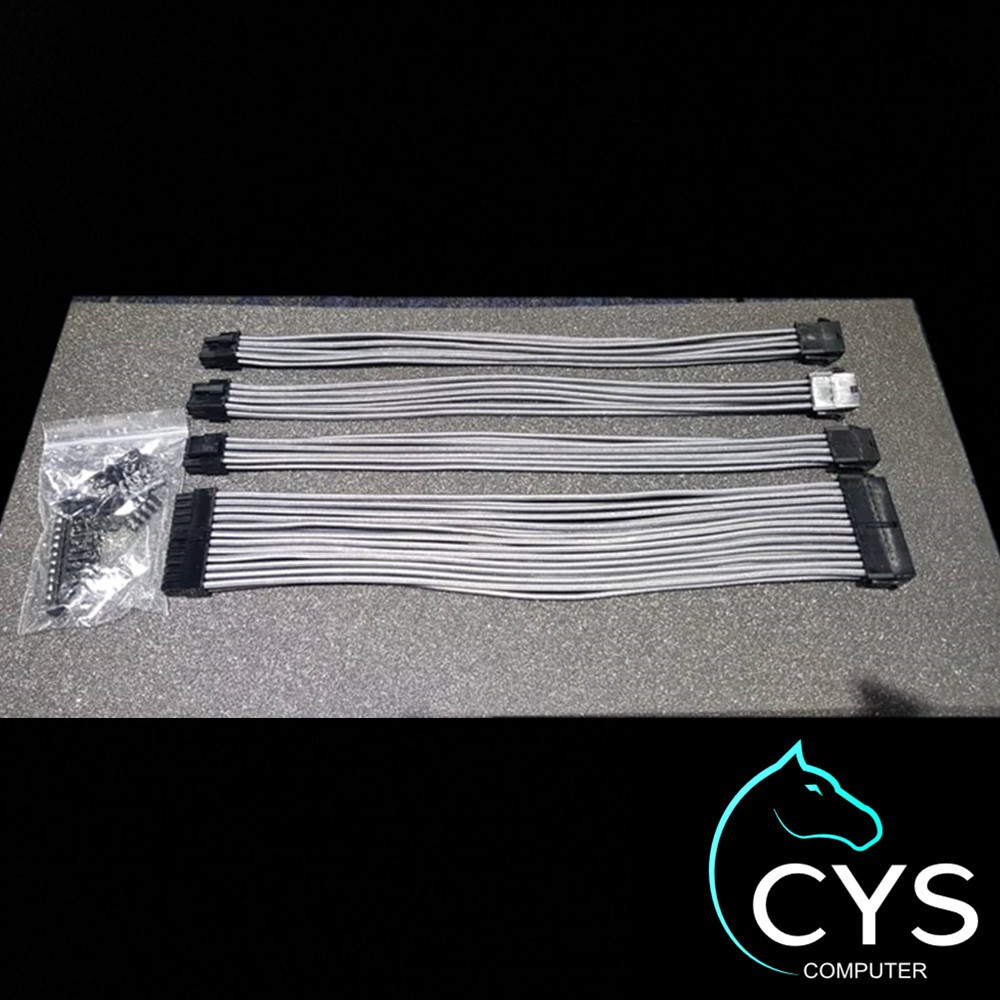 SLEV.30 PREMIUM PRE-BRAIDED (SET) SLEEVE CABLE EXTENSION POWER SUPPLY ...