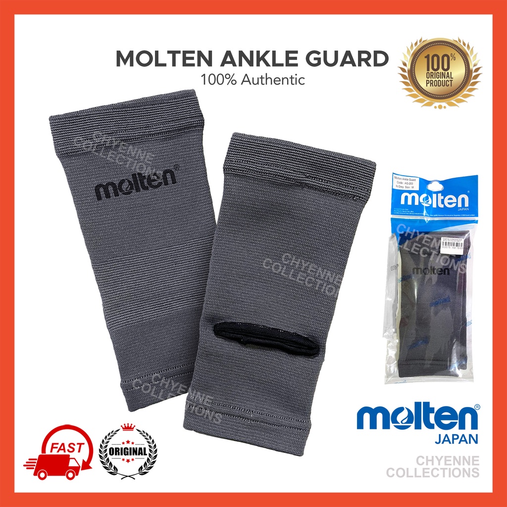 JAPAN Molten Ankle Guard • Adult Ankle Support • Open Toe AG203 Navy Grey | Shopee Malaysia
