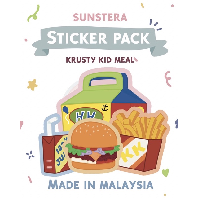 Krusty Kid Meal Sticker Pack | Shopee Malaysia