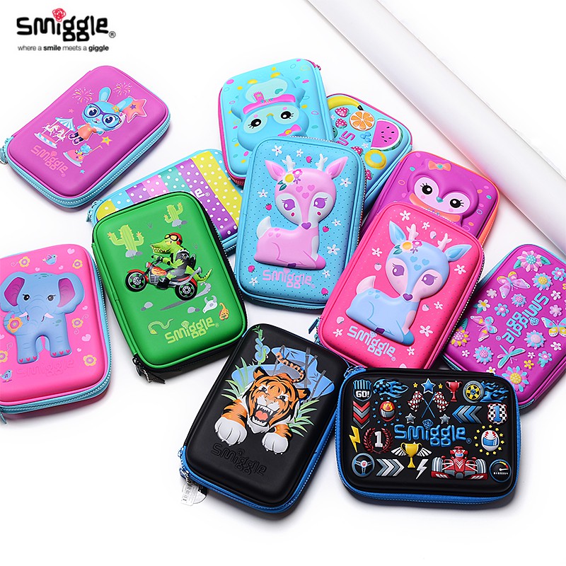 (READY STOCK MALAYSIA) Smiggle hard pencil case with gift | Shopee Malaysia