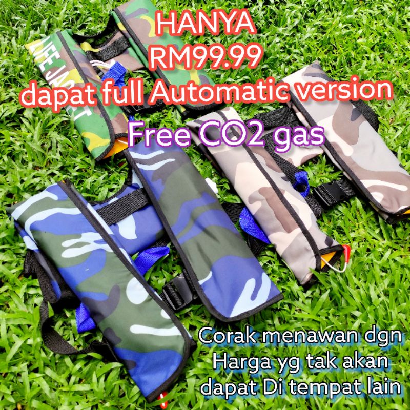 Automatic inflatable life jacket, Free CO2 gas. jacket keselamatan ...