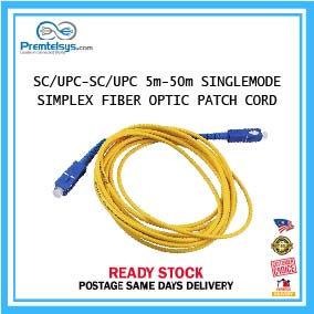 SC/UPC - SC/UPC Patch Cord Singlemode Simplex 3.00mm (1m-50m) | Shopee Malaysia
