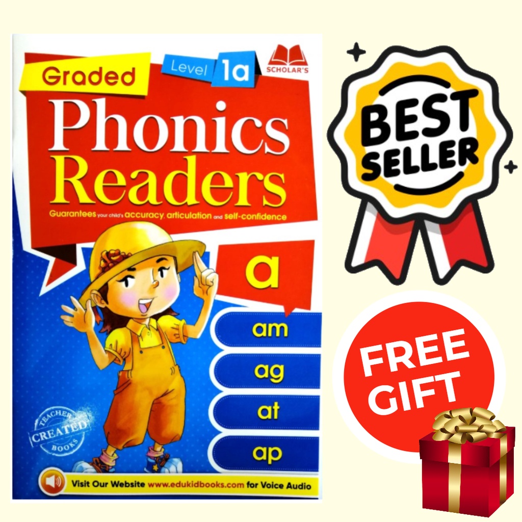 [FREE GIFT] Graded Phonics Readers (12 books set) for children | Shopee ...