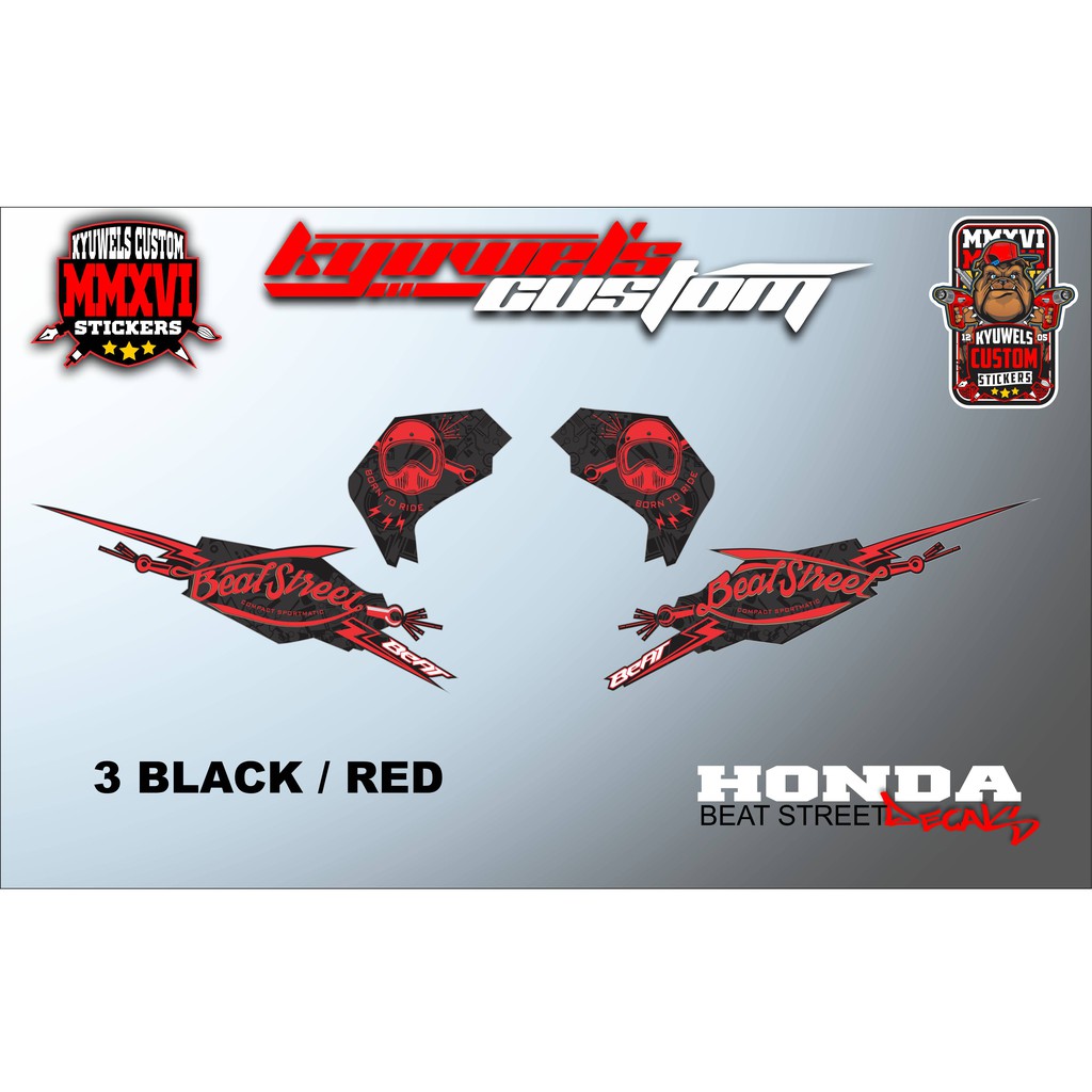 HONDA BEAT STICKER DECALS | Shopee Malaysia