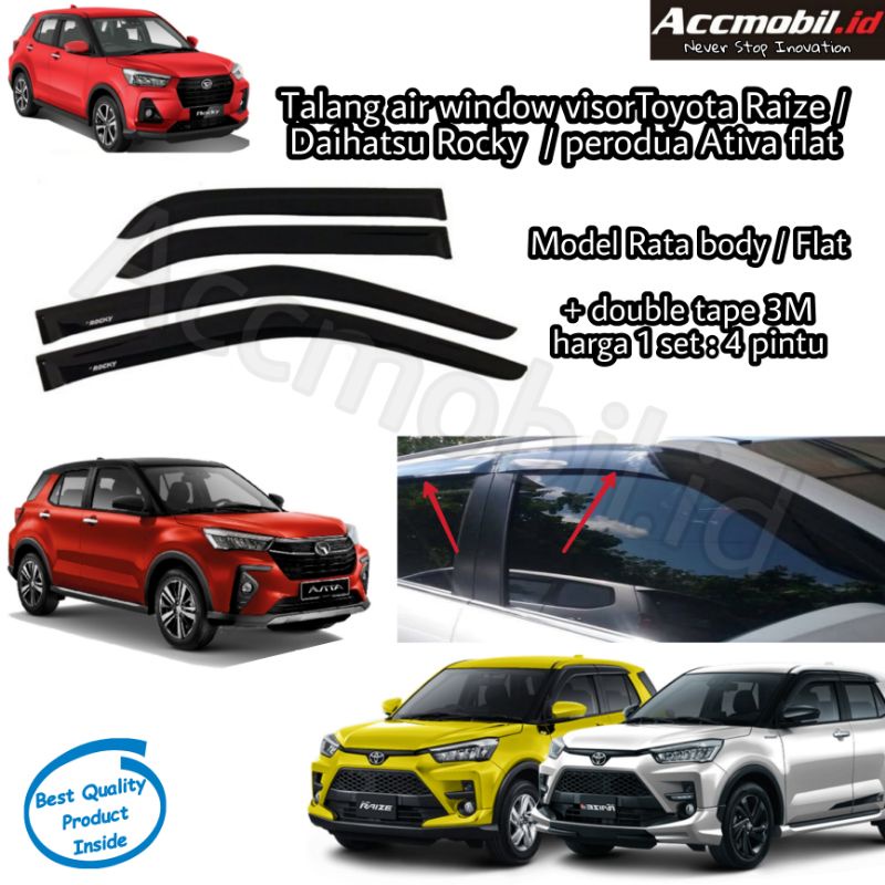Toyota Raize daihatsu rocky perodua Ativa flat Water Gutter | Shopee ...
