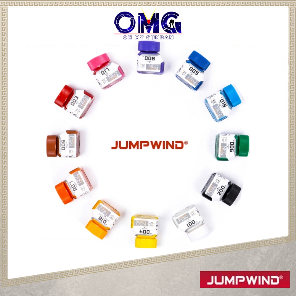 Paint Jumpwind JW021-JW042 Basic Neo Color Primary Colour Gloss Semi ...