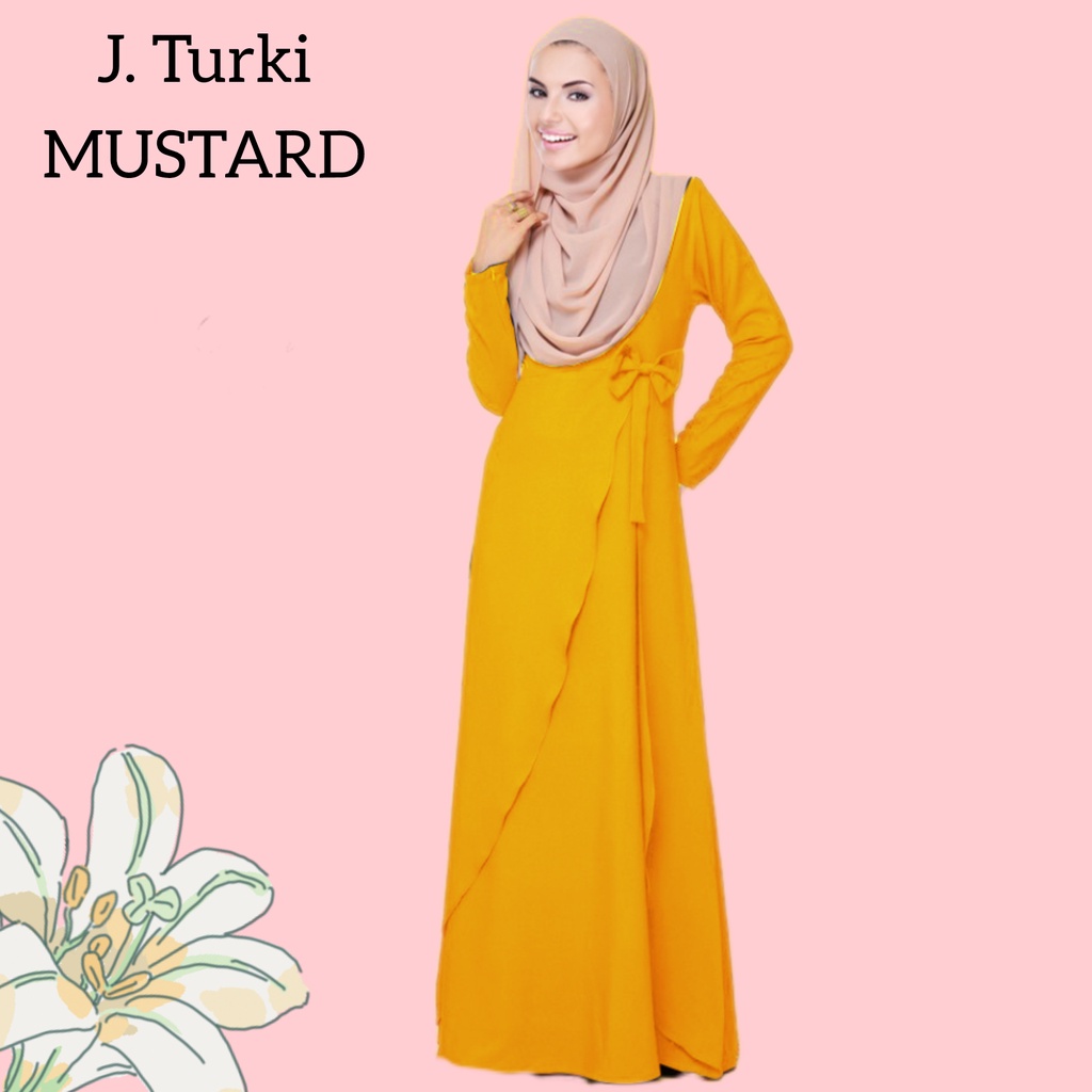 JUBAH MUSLIMAH TURKI FASHION - MODEST WEAR MAXI FREE SIZE GAMIS PLUS ...