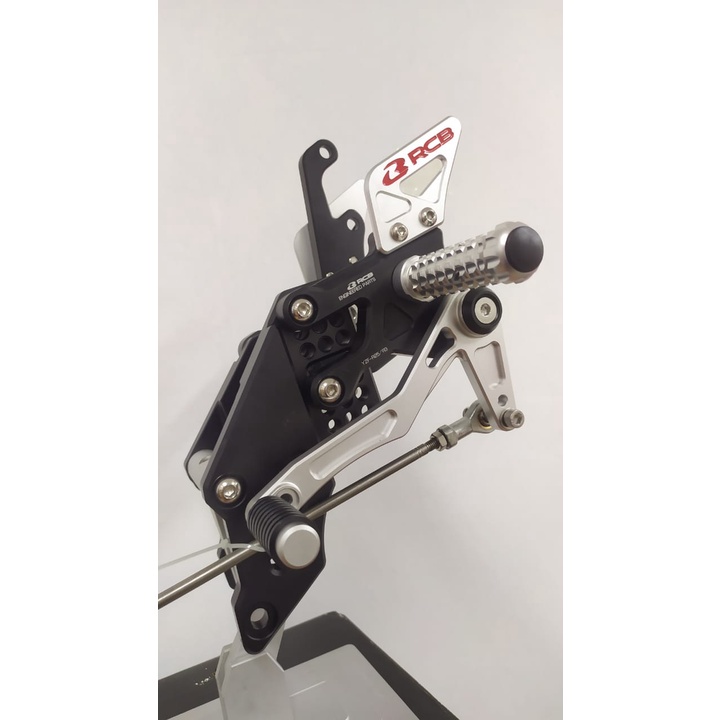RCB Footrest Yamaha R25 V1 V2 MT25 R3 Racing Front Silver Black RS1 ...