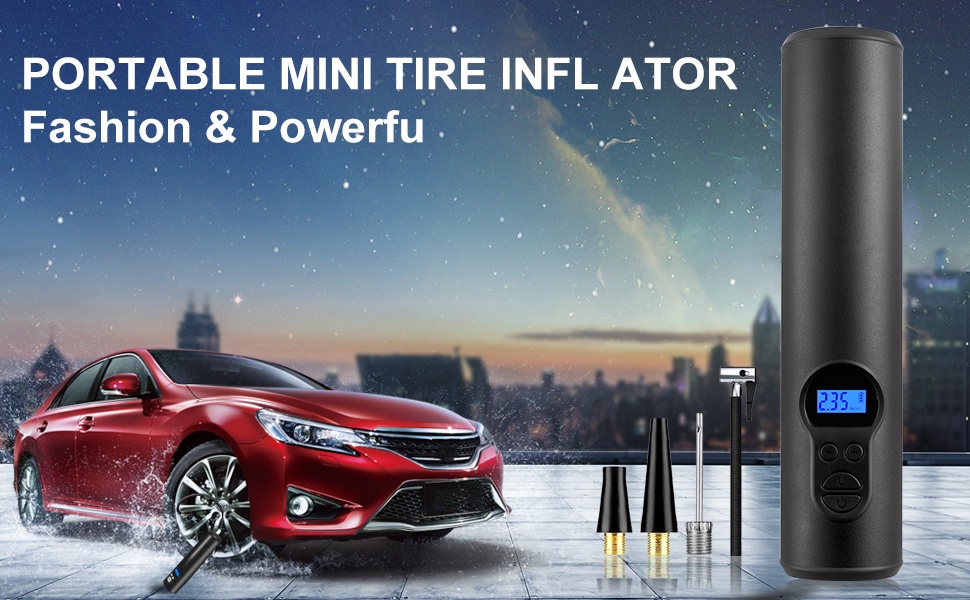 HGV Portable Pump Tyre Electric Car Air Pump Min Air Compressor ...