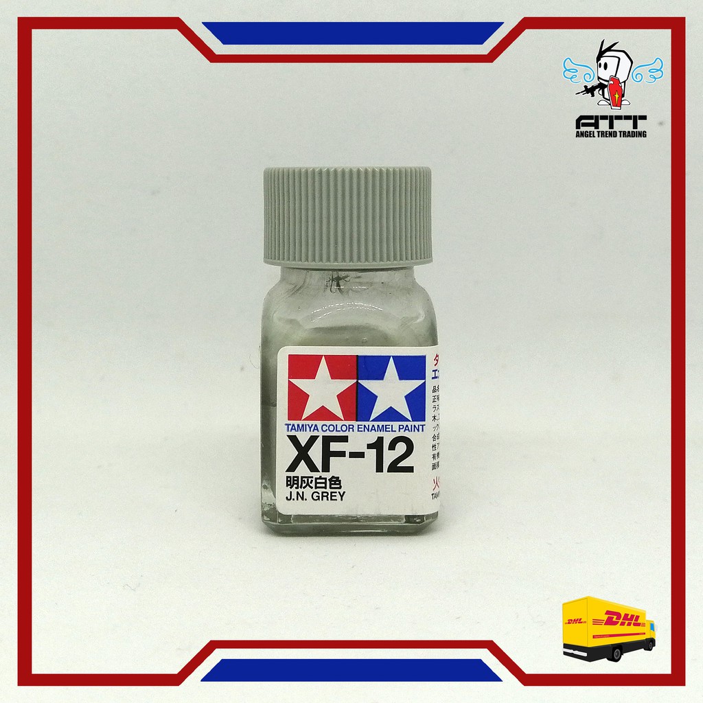 TAMIYA XF-12 J.N. GREY ENAMEL 10ML (Gunpla Gundam Paint ModelKit Resin ...