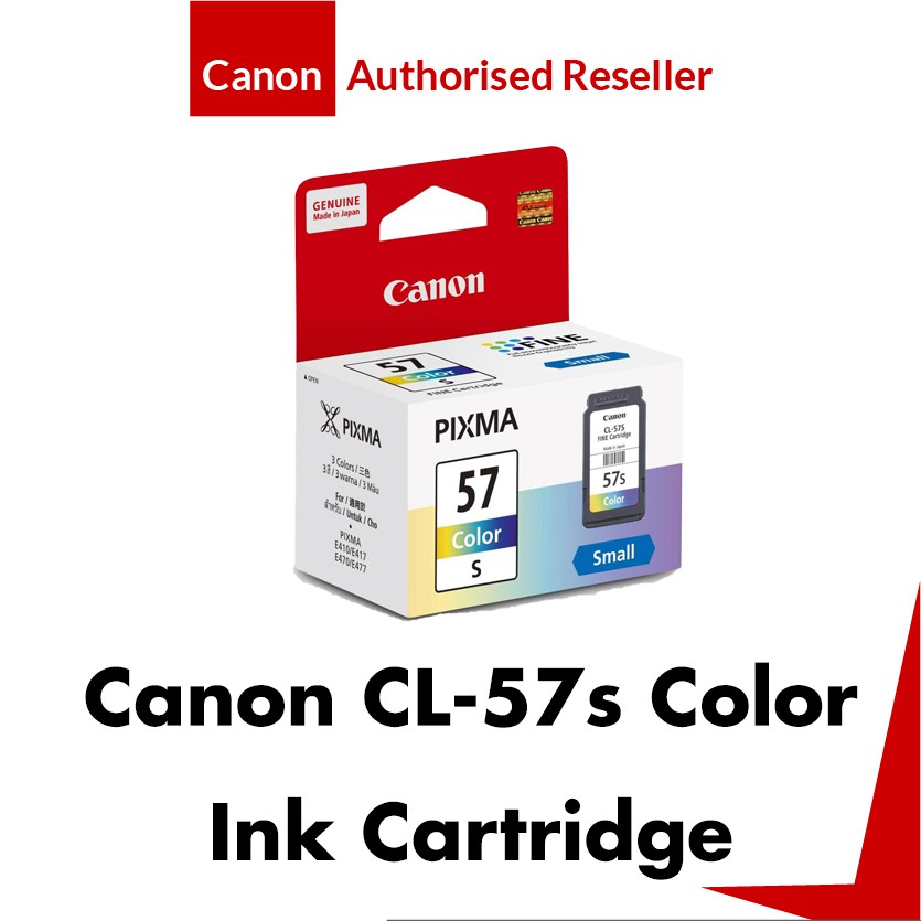 Canon CL-57 S Small Color Original Ink Cartridge for E410/E470 Printer ...