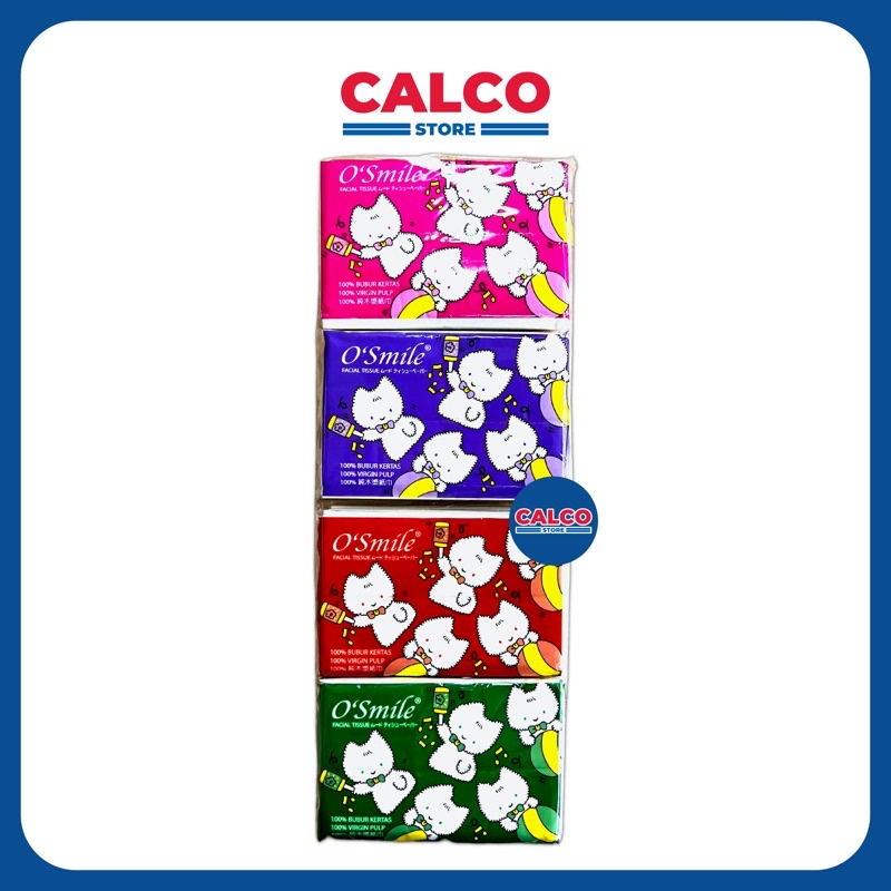 [CALCO] O’Smile Pocket Facial Tissue 100% Virgin Pulp (16 pcs) | Shopee ...
