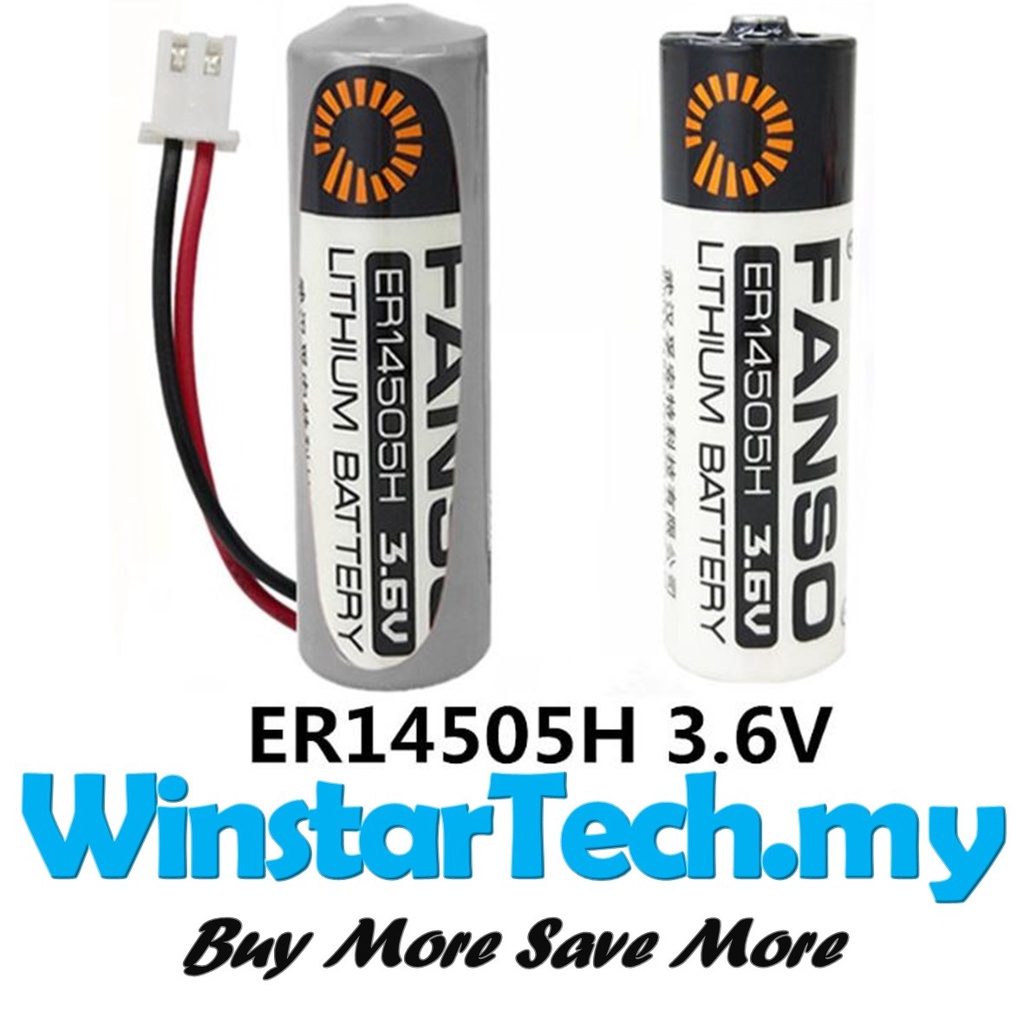 FANSO ER14505H 14505 3.6V PLC CNC Lithium Thionyl Chloride Battery LS ...