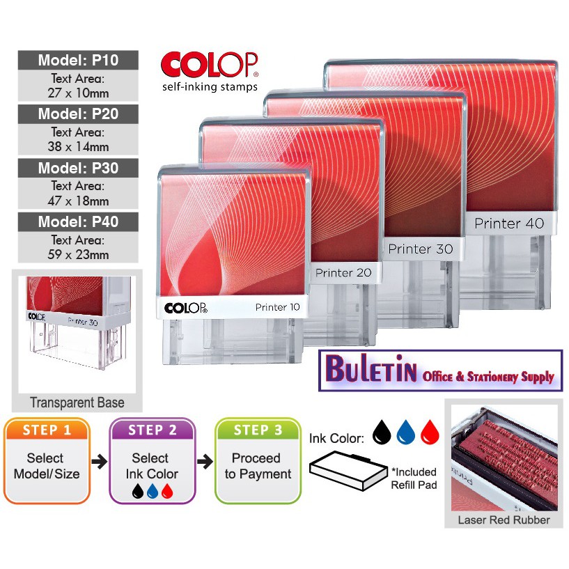 COLOP Self-Inking Stamp Chop / Company Chop / Bank Chop | Shopee Malaysia