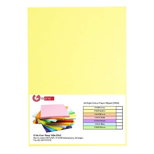A5 Light Colour Paper 80gsm 900 Sheets | Shopee Malaysia