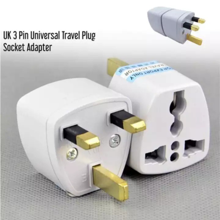 3 pin Plug Adapter Universal Pin Multi Adapter Travel Plug Socket ...