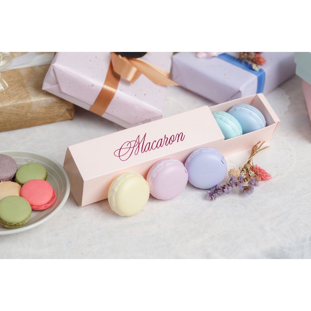 [Ready Stock]★3M Scotch 隱形膠帶(19mmx7.6m) 馬卡龍 造型膠台★3M Scotch Magic ...