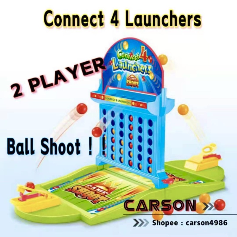 Ball shoot connect 4 launchers ball family party board games kids toys ...