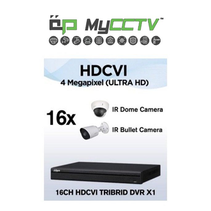 [DIY] CCTV 16 Channel 4MP Full HD Package | Shopee Malaysia