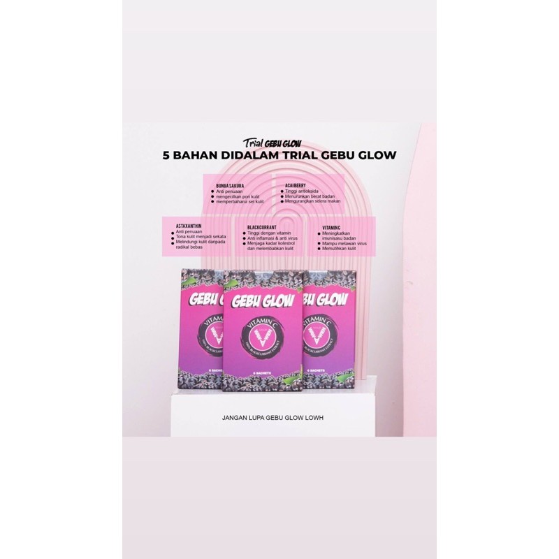 GEBU GLOW TRIAL PACK VITAMIN C | Shopee Malaysia