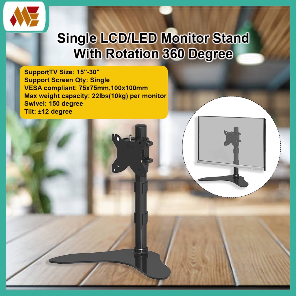 Single LCD/LED 15"-30 Inch Monitor Stand With Rotation 360 Degree ...